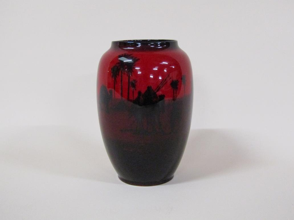 Royal Doulton Flambe Vase Rare Desert Scene – Just Antiques and ...